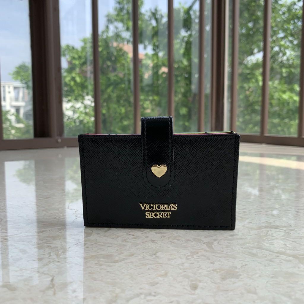 Original new victoria's secret PinkStripe organ type card holder, VS ...