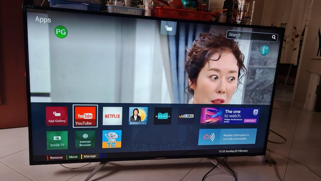 Philips 55 inch LED 4K Ultra Digital Smart TV, TV & Home Appliances, TV ...