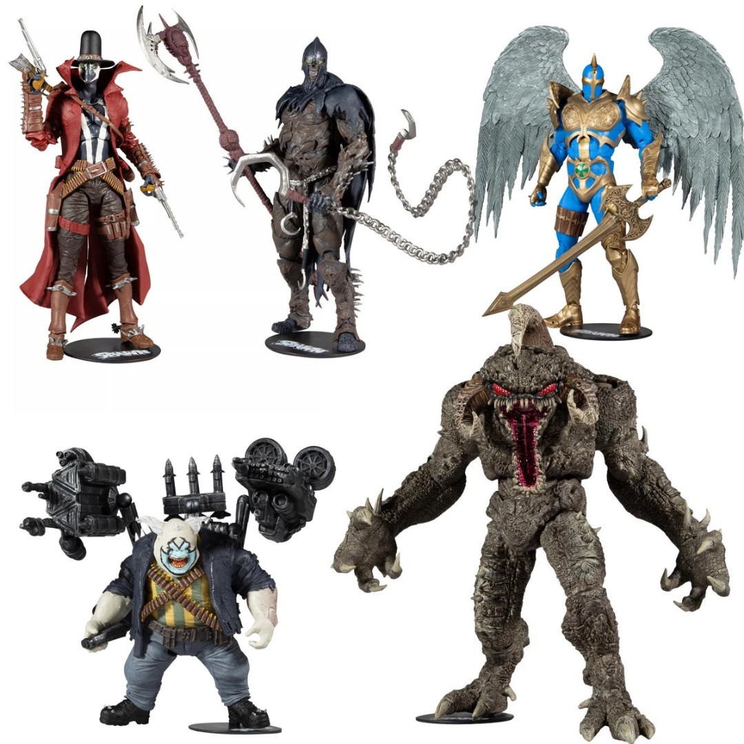PO: Mcfarlane Spawn Gunslinger Spawn, Raven Spawn, Redeemer, Clown ...