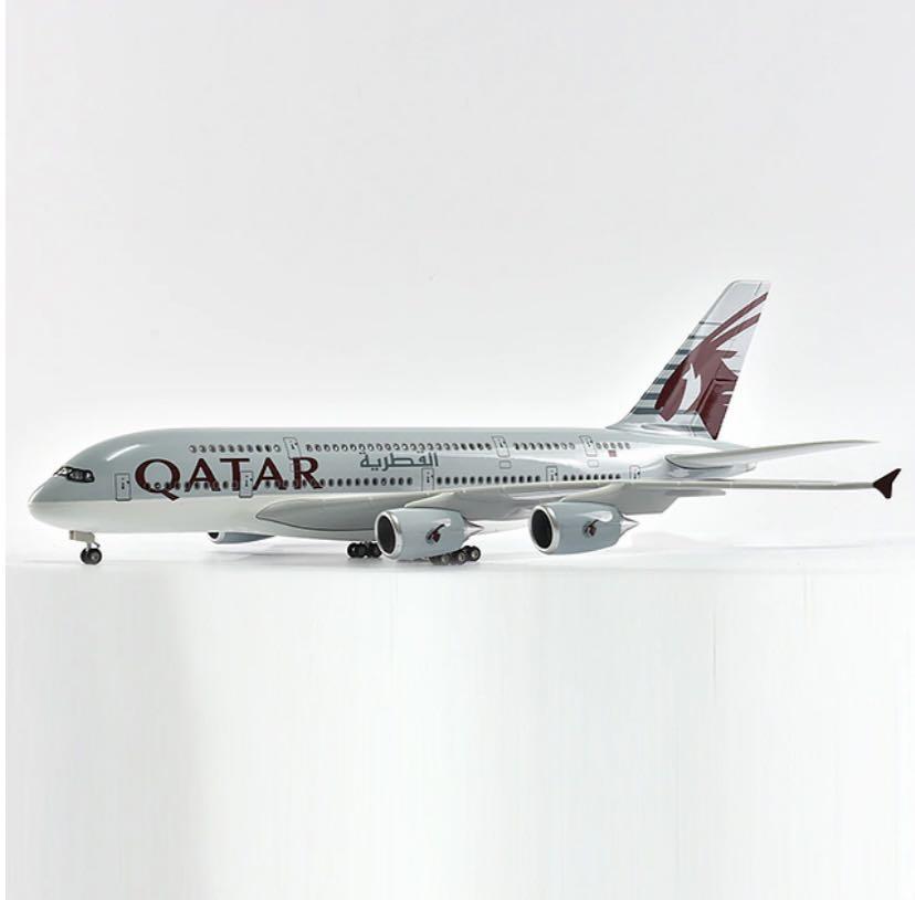 Qatar Airways A380 Model Plane/Model Airplane/Model Aircraft with LED ...