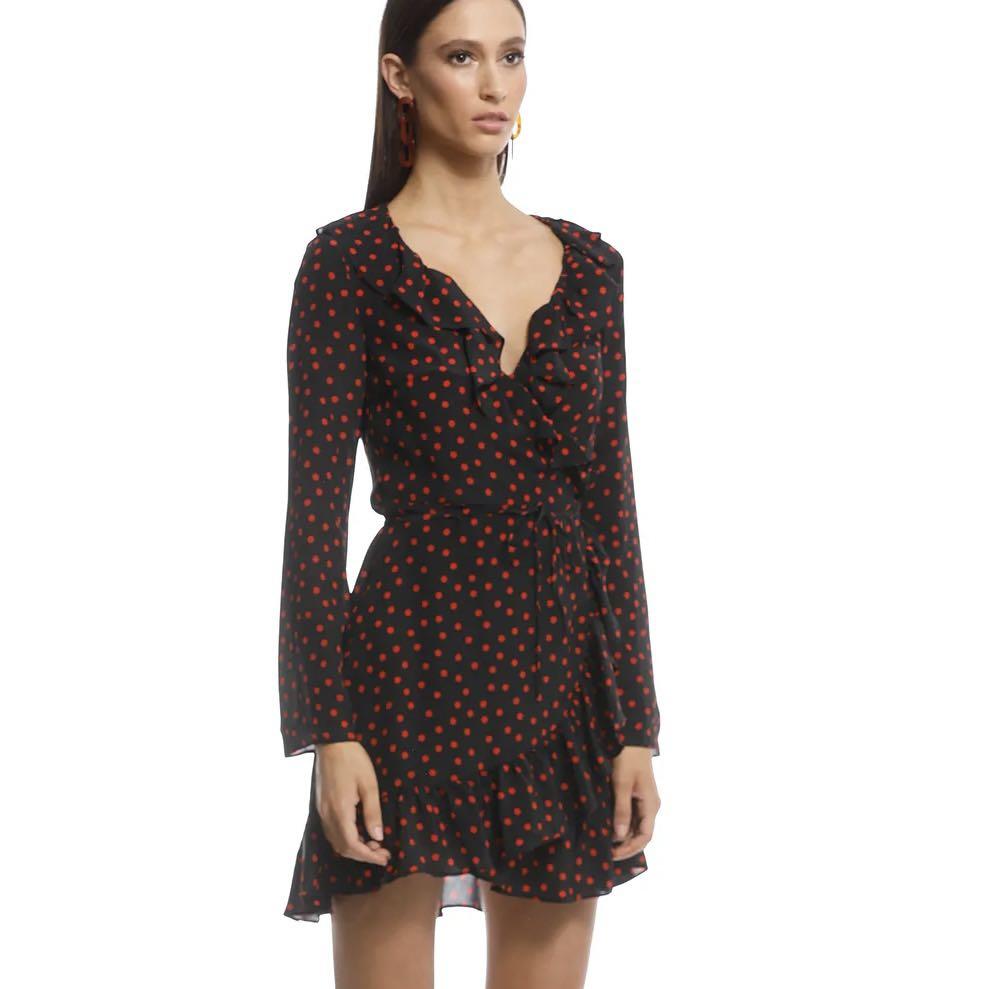Realisation Par Italia Spot Alexandra wrap dress, Women's Fashion ...