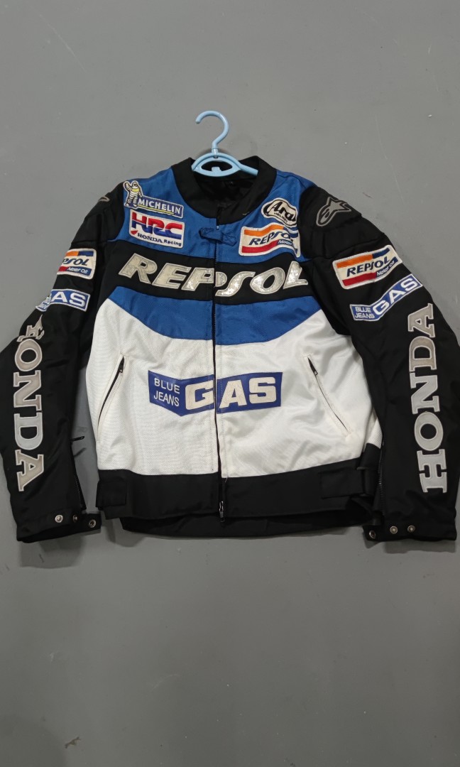 Repsol honda riding jacket, Motorcycles, Motorcycle Apparel on Carousell