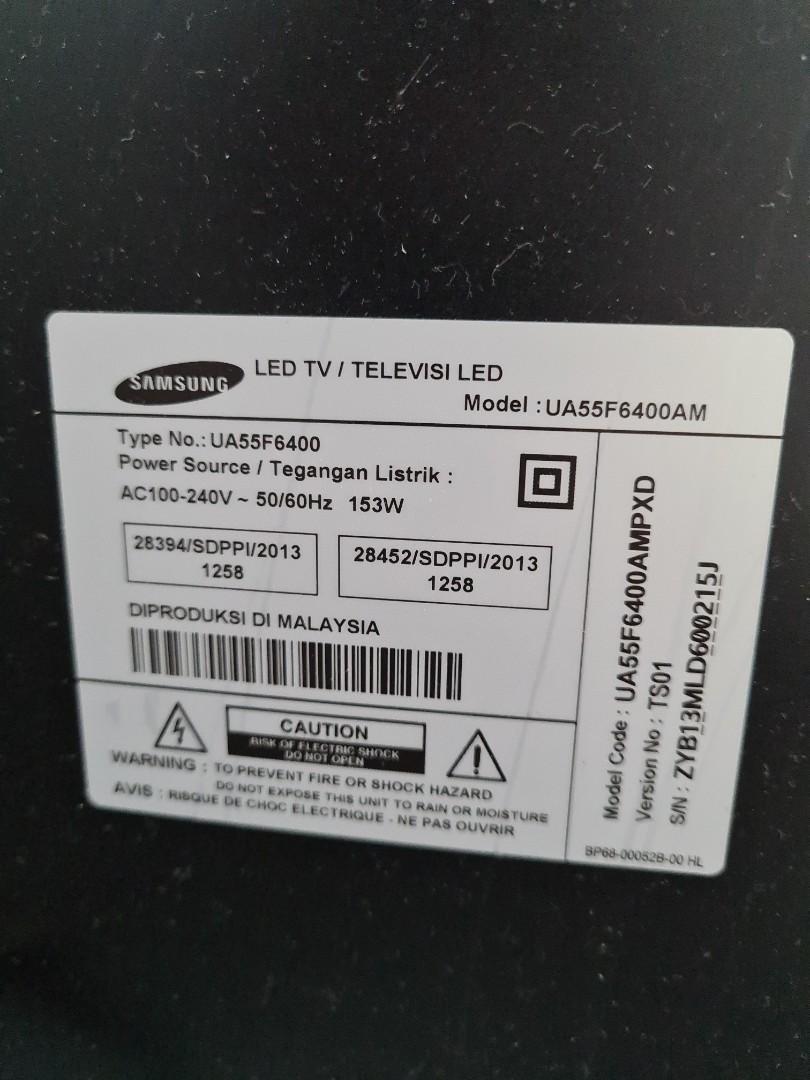 (K) Samsung SMART LED TV - UA55F6400 Series 6, Elektronik, TV ...