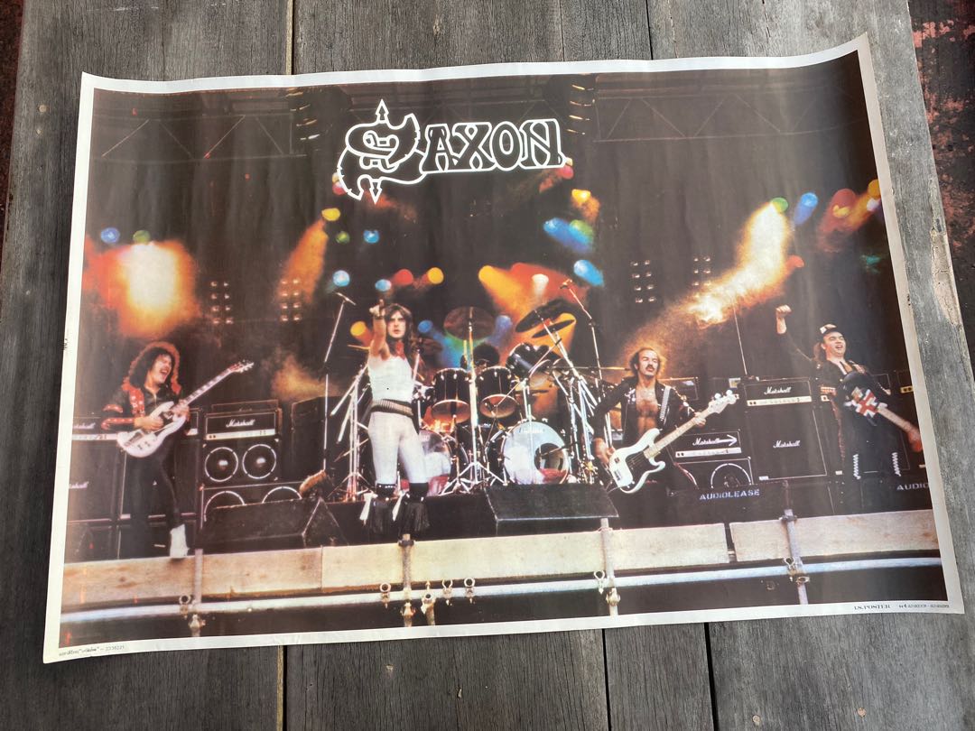 Saxon poster, Hobbies & Toys, Music & Media, Music Accessories on Carousell