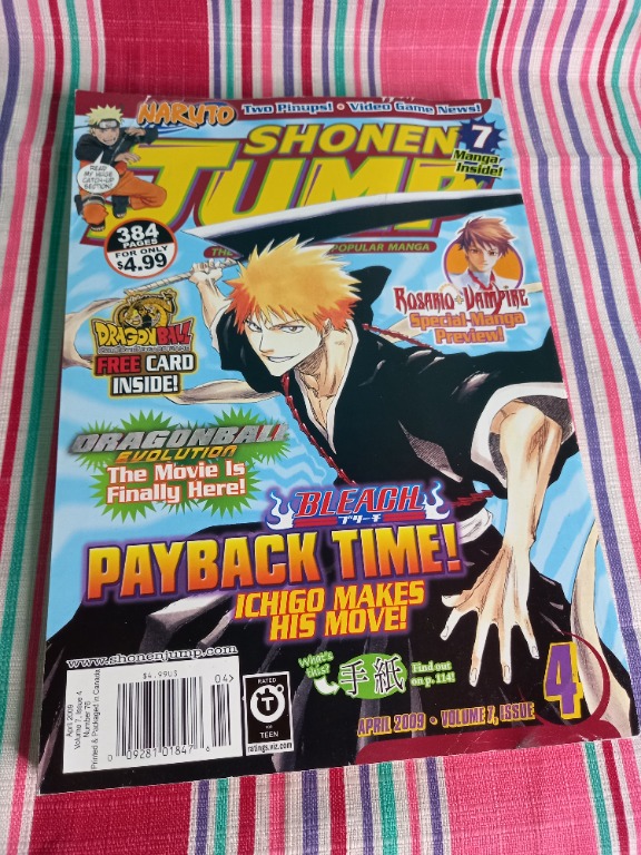 SHONEN JUMP Volume #7 Issue #4 April 2009 The Worlds Most Popular Manga ...
