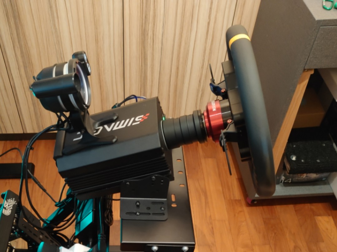 Simagic M10 wheel base & GT1 wheel, Video Gaming, Gaming Accessories ...