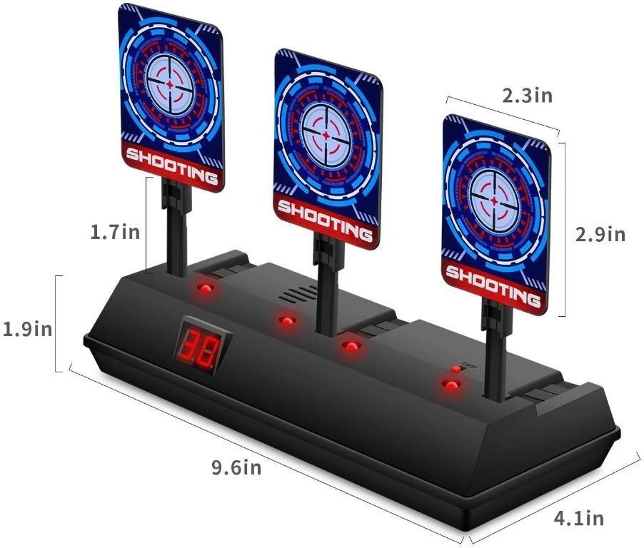 STOTOY Target for Nerf Gun Fortnite, Scoring Auto Reset Digital Target ...