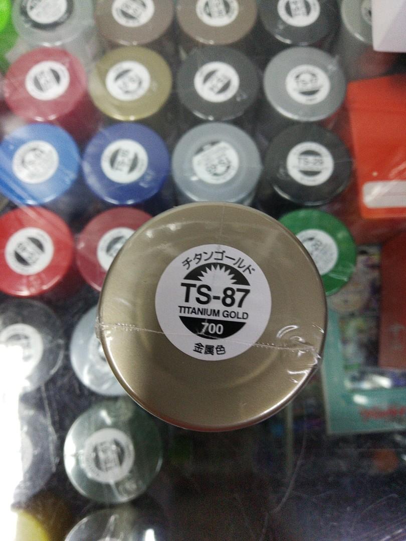 Tamiya TS-87 Titanium Gold Spray Paint For Plastic, Hobbies & Toys ...