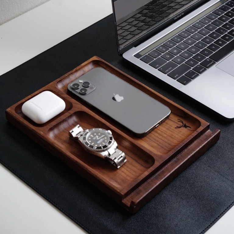 Teak Wood Catch All Tray, Hobbies & Toys, Stationery & Craft, Handmade ...