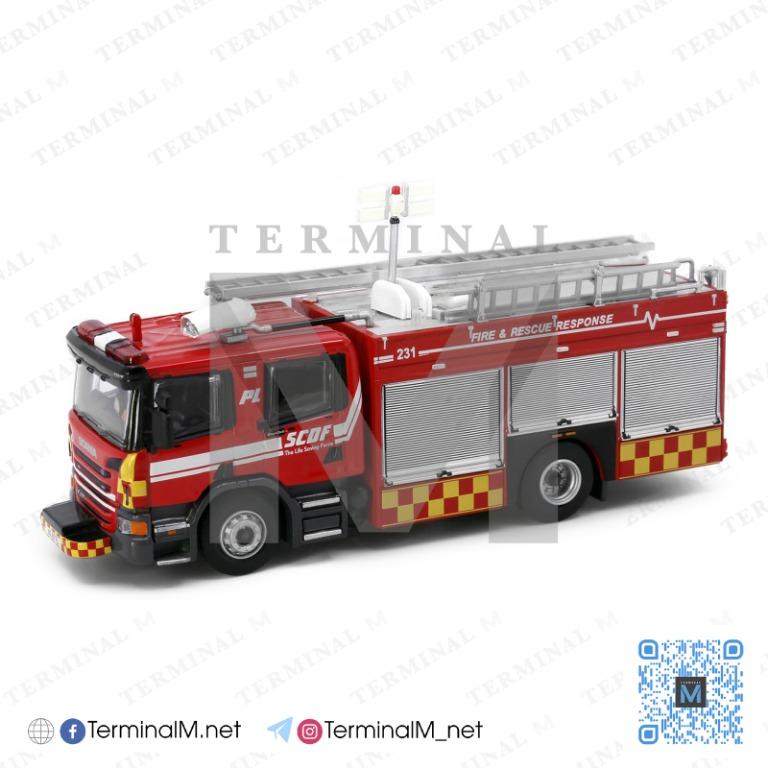 [Tiny Authorised Reseller] Tiny SG08 Singapore Civil Defence Force SCDF SCANIA Pump Ladder ...