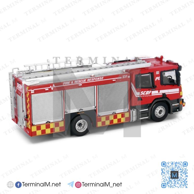 [Tiny Authorised Reseller] Tiny SG08 Singapore Civil Defence Force SCDF SCANIA Pump Ladder ...