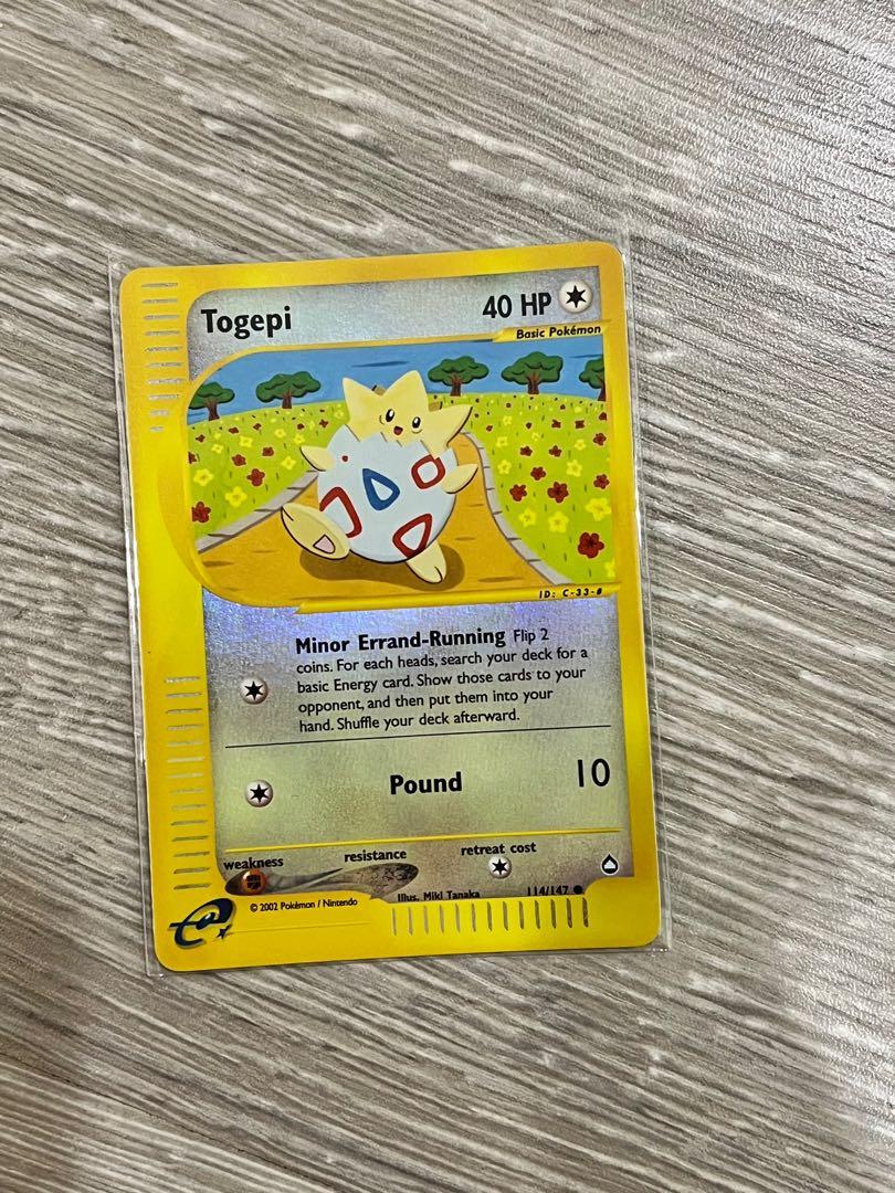 Togepi Holo Pokemon Card, Hobbies & Toys, Toys & Games on Carousell
