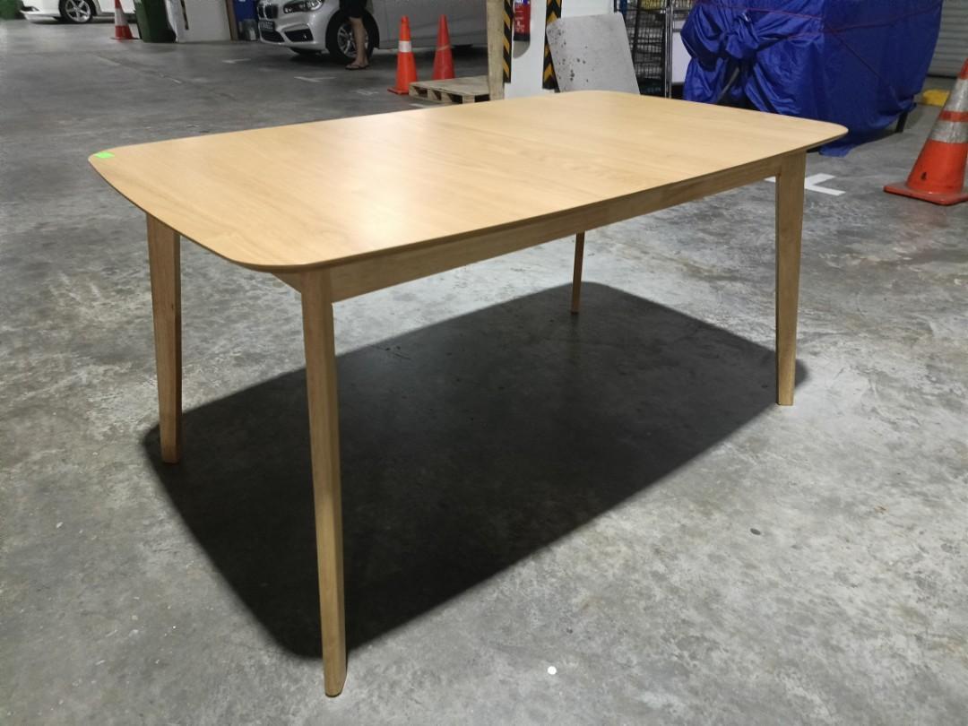 TRAX Extendable Dining Table in OAK, Furniture & Home Living, Furniture ...