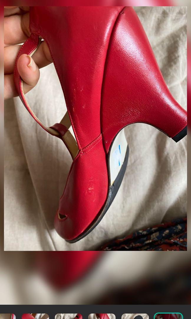 Vivienne Westwood red T-bar shoes, Women's Fashion, Footwear, Heels on ...