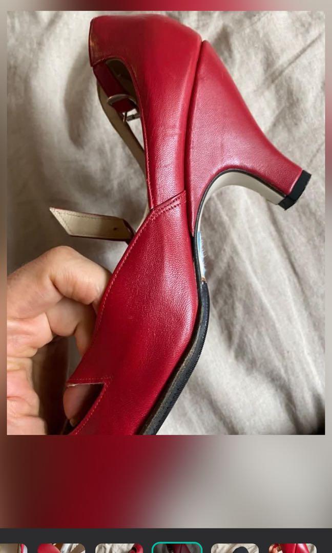 Vivienne Westwood red T-bar shoes, Women's Fashion, Footwear, Heels on ...