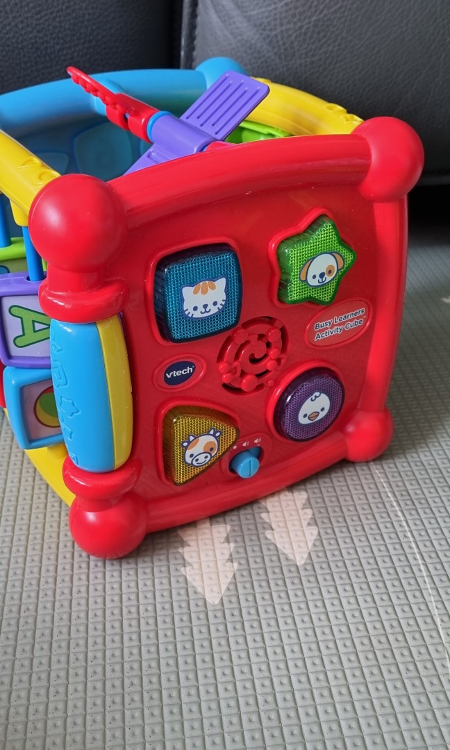 Vtech Busy Learning Cube Toy, Babies & Kids, Infant Playtime on Carousell