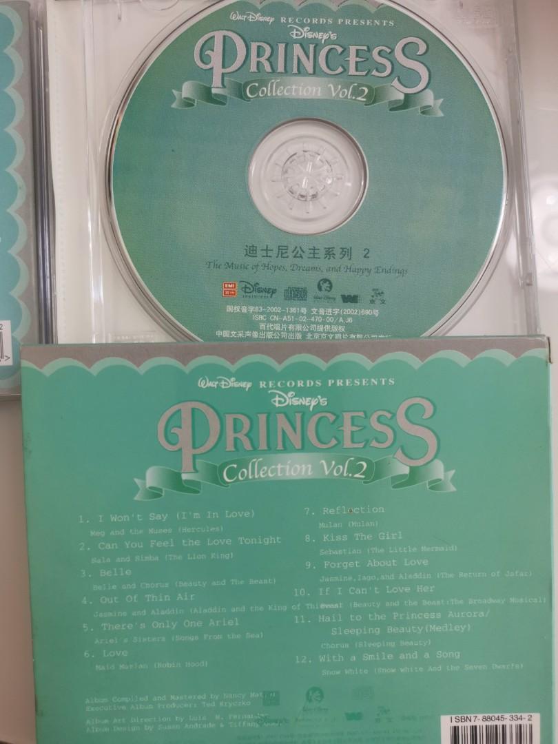 Walt Disney Princess Collection Vol. 2 CD Album, Hobbies & Toys, Music ...