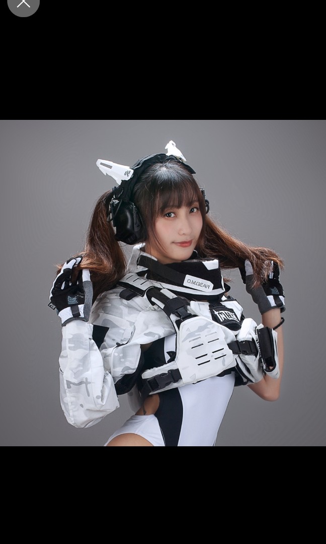 White camouflage tactical gear vest wear cyberpunk cosplay, Women's ...