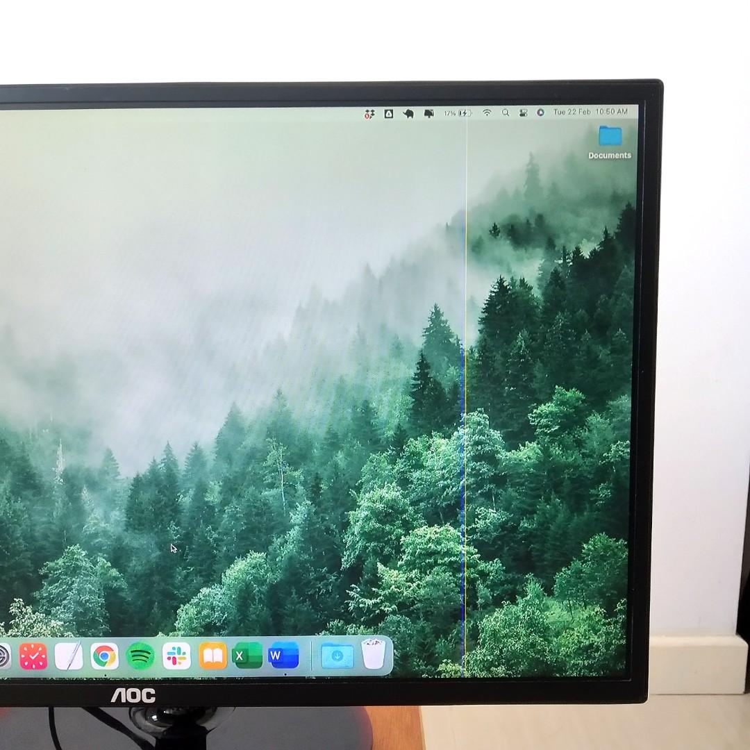 AOC E2461FWH 24 Inch Monitor Full HD 1080p, Computers & Tech, Parts ...