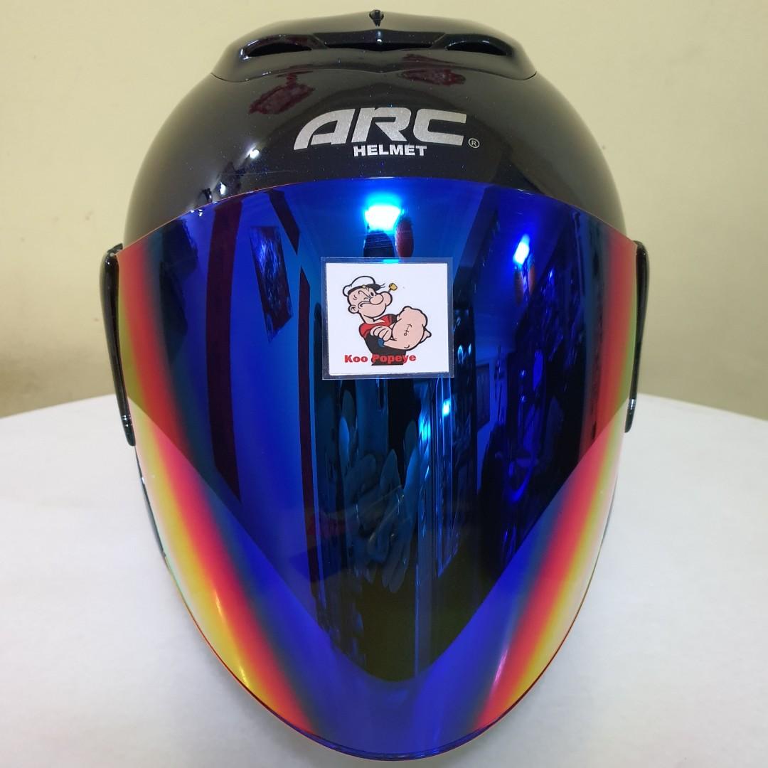 ARC Ritz Helmet 2 Tone Blue Viral Colour, Motorcycles, Motorcycle ...