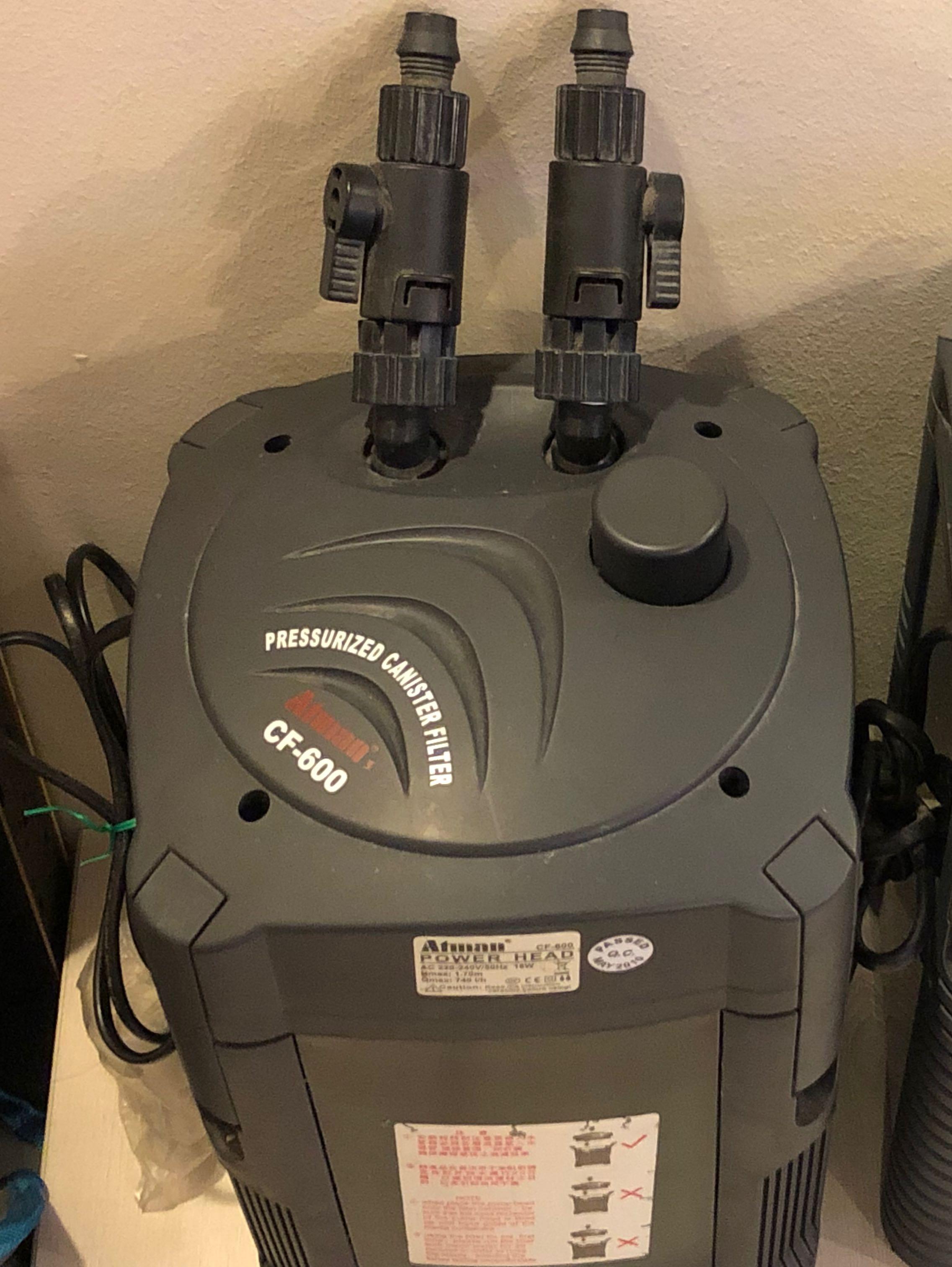 Atman CF-600 Pressurised Canister Filter, Pet Supplies, Homes & Other ...