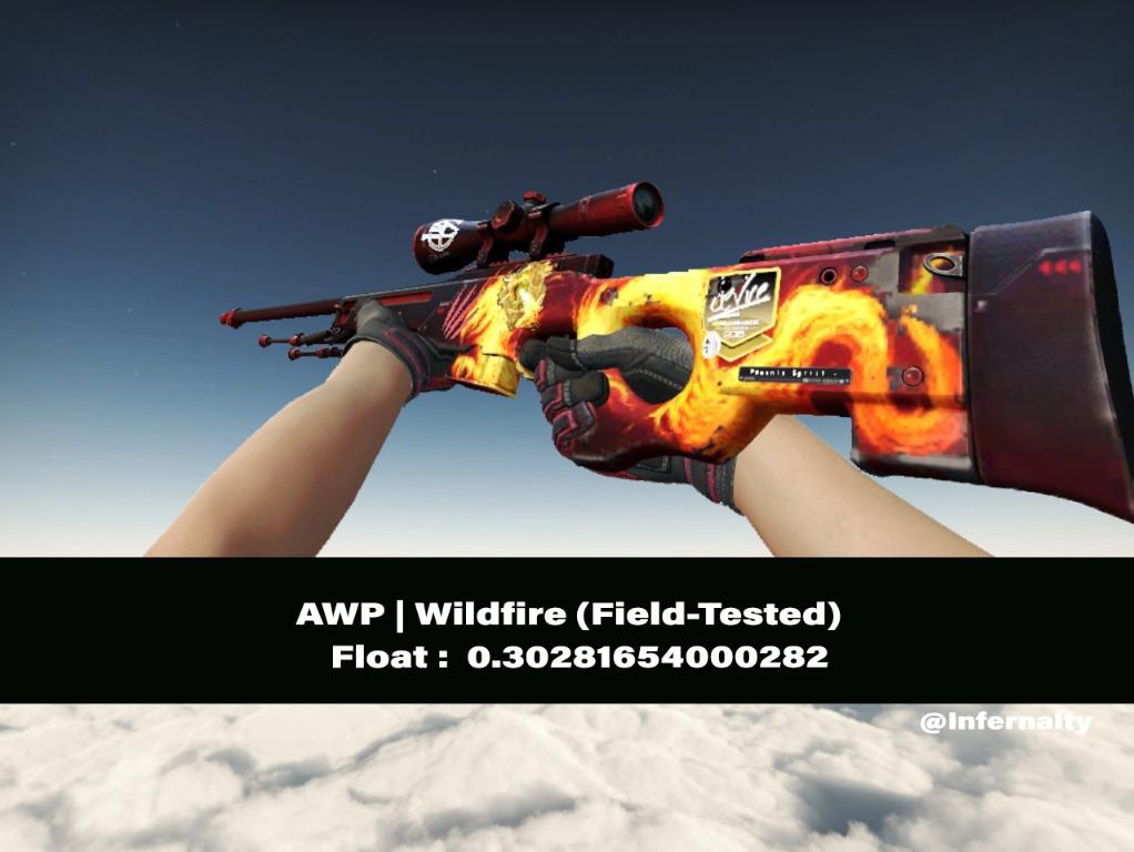 AWP Wildfire FT CSGO SKINS KNIVES, Video Gaming, Gaming Accessories, In ...