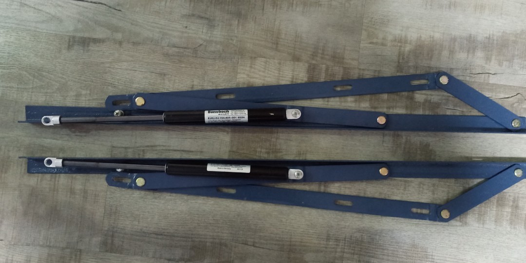 Bansbach gas struts 950N stroke length 405mm, Furniture & Home Living ...