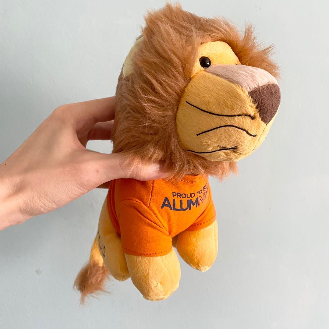 BN NUS lion toy keychain mascot linus animal kids plushie soft toy doll ...