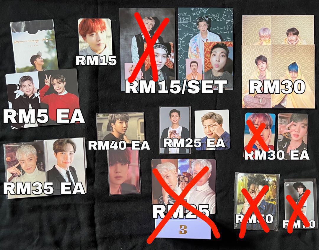 BTS OFFICIAL PHOTOCARDS, Hobbies & Toys, Collectibles & Memorabilia, K ...