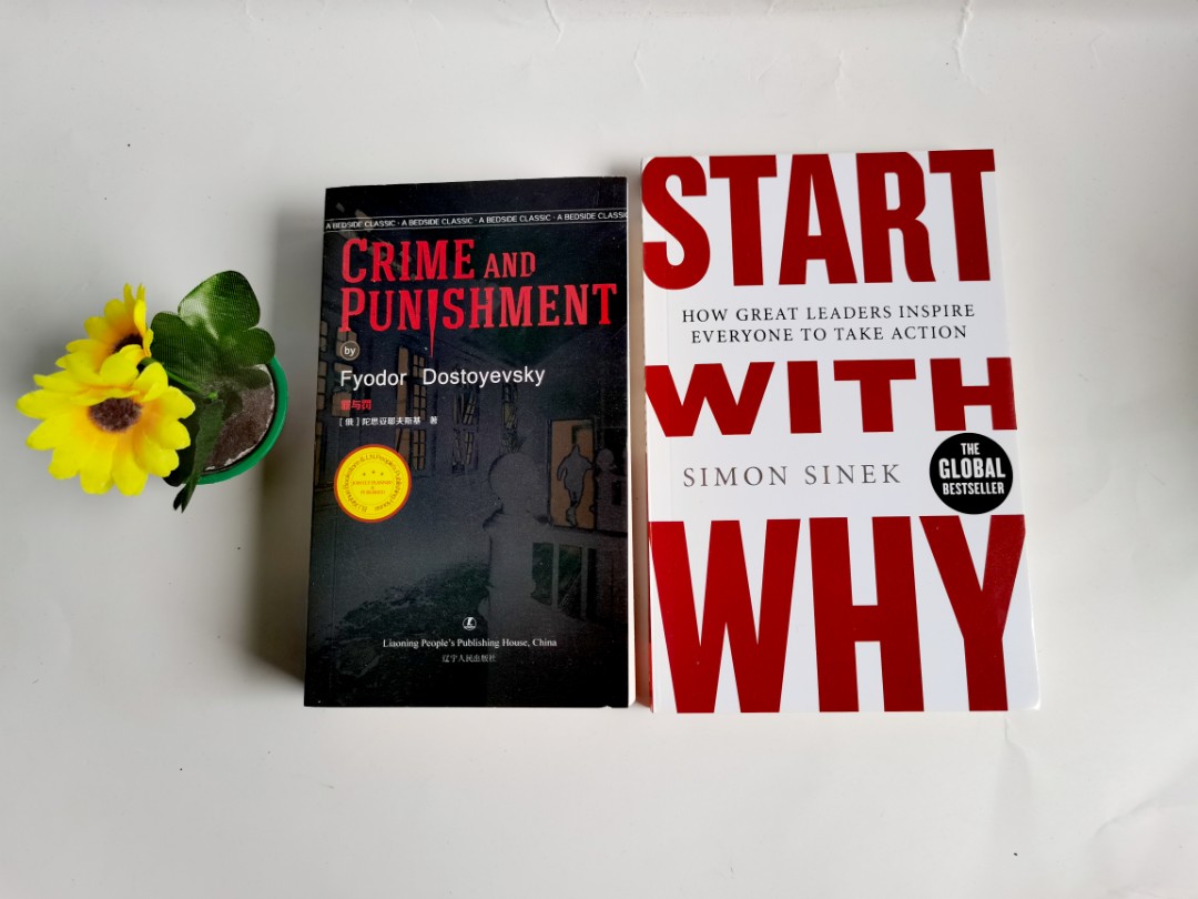 Bundle " Crime and Punishment & Start With Why", Hobbies & Toys, Books ...