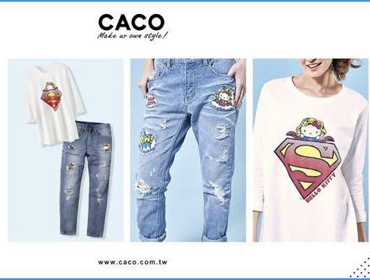 Caco x DC x Hello Kitty x Superman long top, Women's Fashion, Tops ...