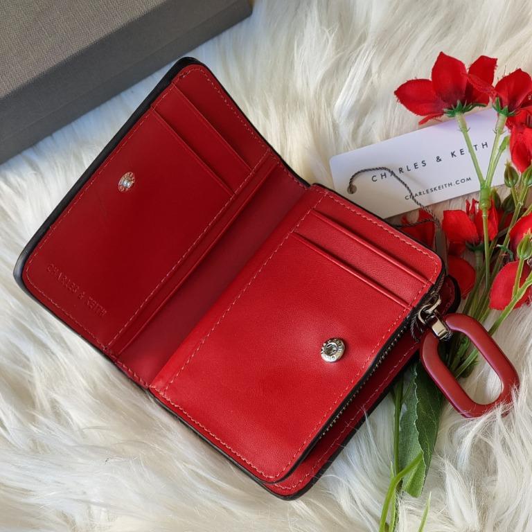 Charles And Keith Mini Top Zip Small Black Wallet Womens Fashion Bags And Wallets Wallets And Card