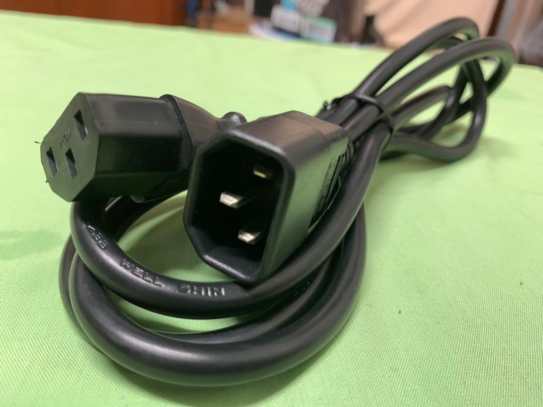 Desktop Computer Power Cord (Male to Female), Computers & Tech, Parts ...