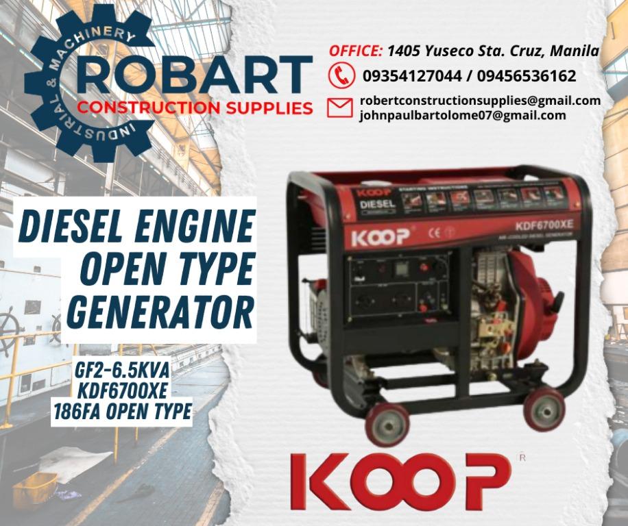 DIESEL ENGINE OPEN TYPE GENERATOR, Commercial & Industrial ...