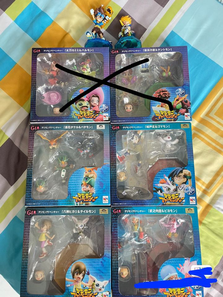 Digimon megahouse taichi yamato hikari sora joe, Hobbies & Toys, Toys ...