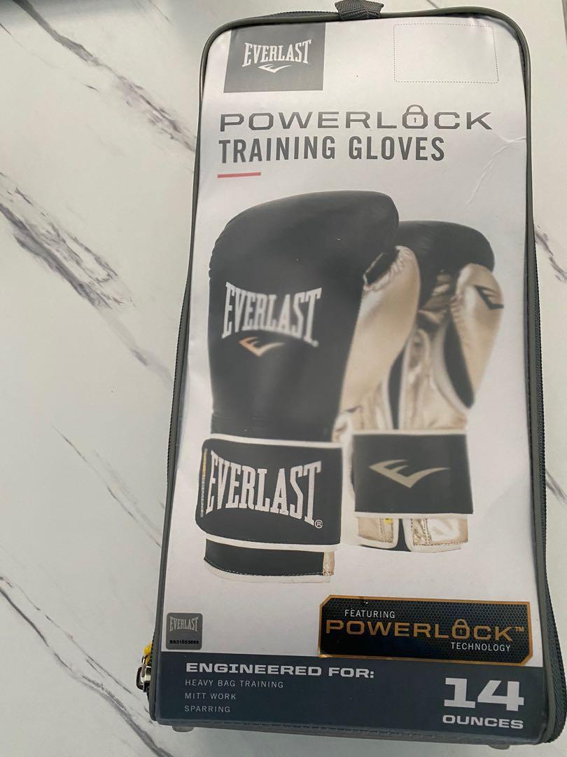 Everlast PowerLock Pro Training Gloves, Sports Equipment, Other Sports ...