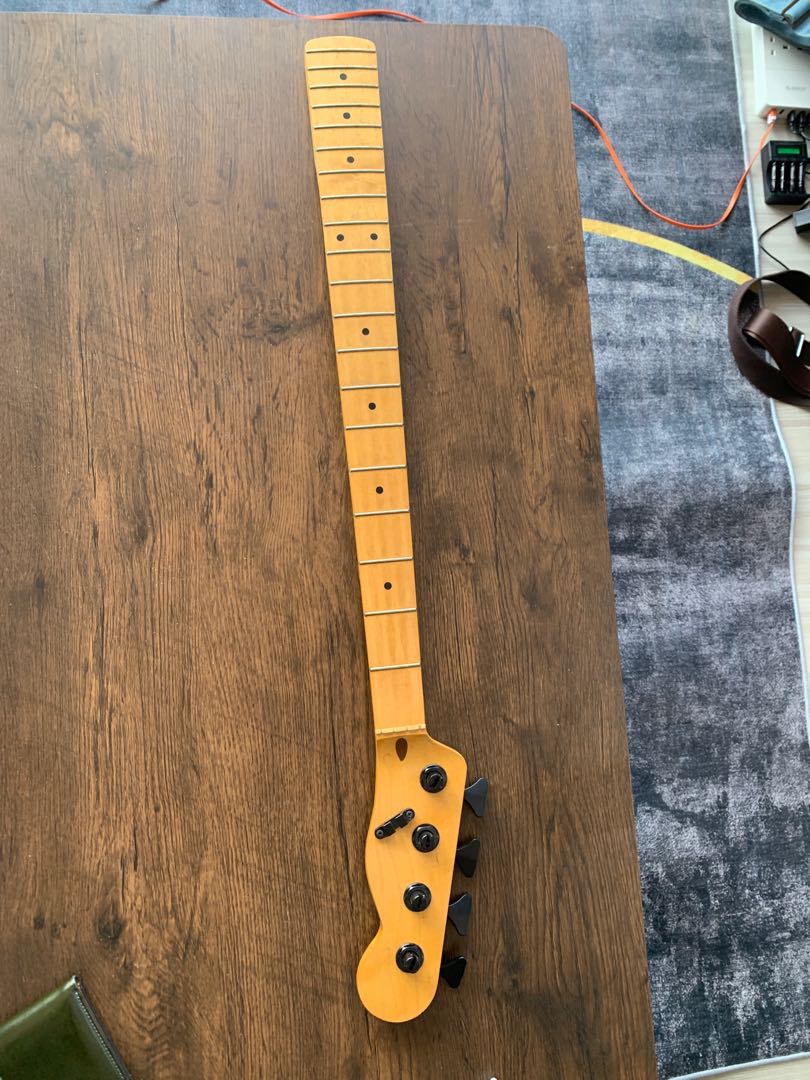 Fender all parts tele bass neck, Hobbies & Toys, Music & Media, Musical ...