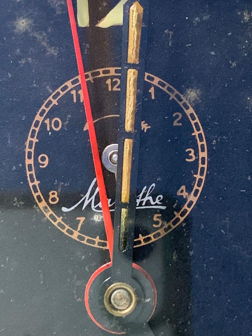 German Vintage Mauthe Tabletop Clock, Furniture & Home Living, Home ...