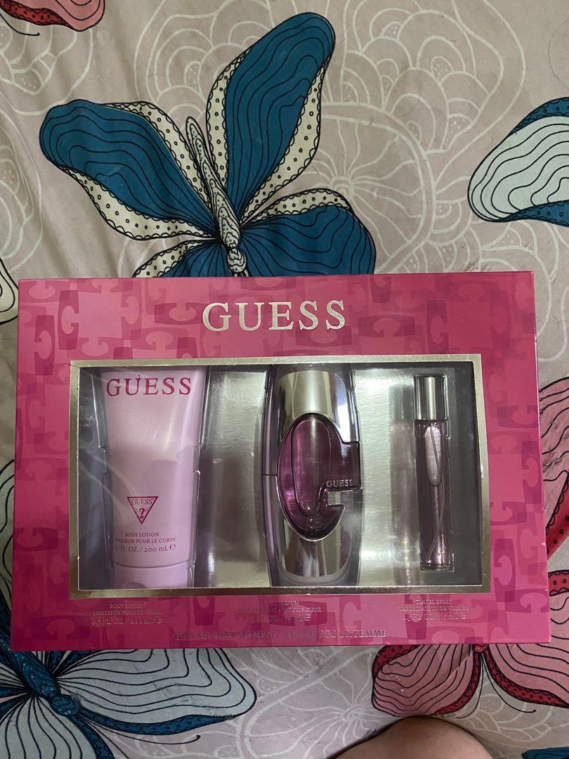 GUESS PINK PERFUME SET, Beauty & Personal Care, Fragrance & Deodorants ...