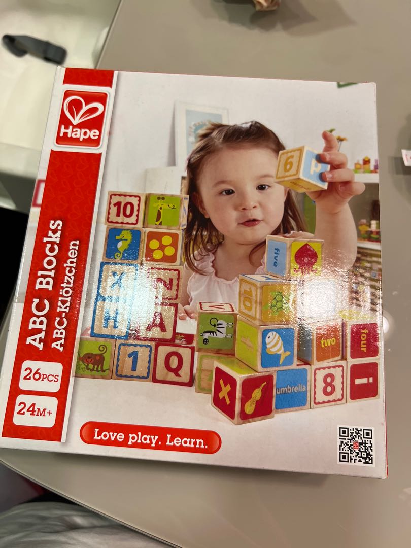 Hape ABC Blocks, Babies & Kids, Infant Playtime on Carousell