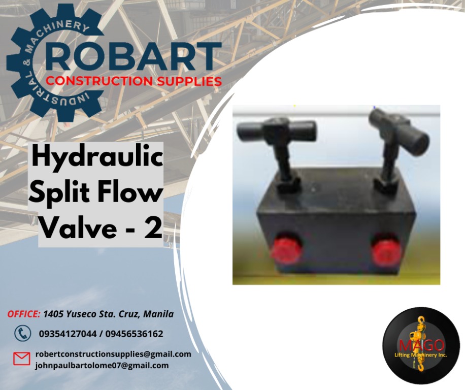 Hydraulic Split Flow Valve - 2, Commercial & Industrial, Construction ...