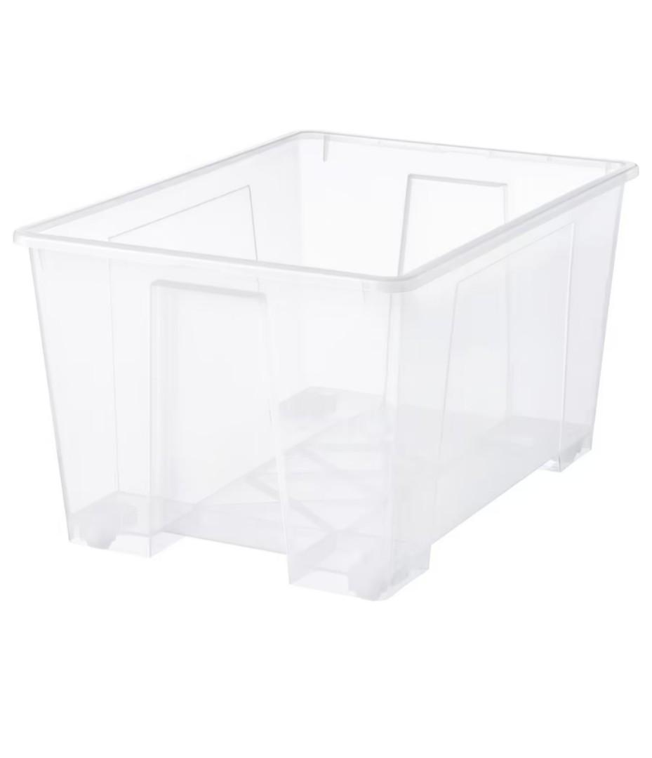Ikea Samla Boxes with Lid, Furniture & Home Living, Home Improvement ...