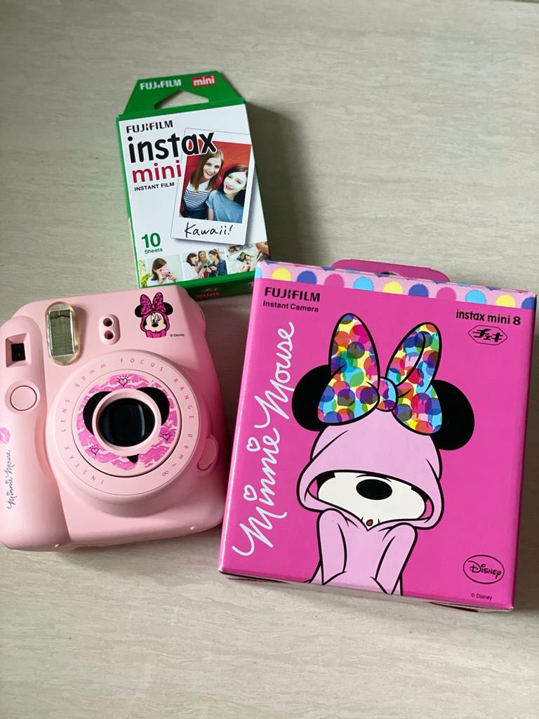 Instax Mini 8 Minnie Mouse Limited Edition, Photography, Cameras on ...