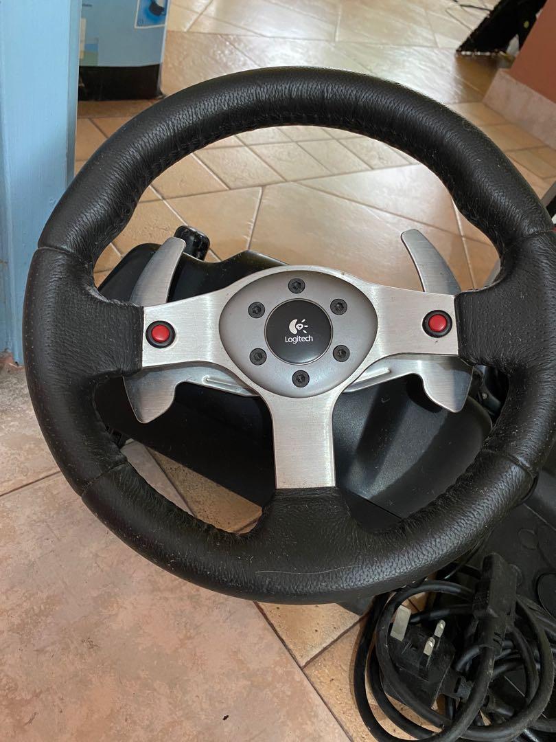 Logitech G25 racing wheel gaming console, Video Gaming, Gaming ...