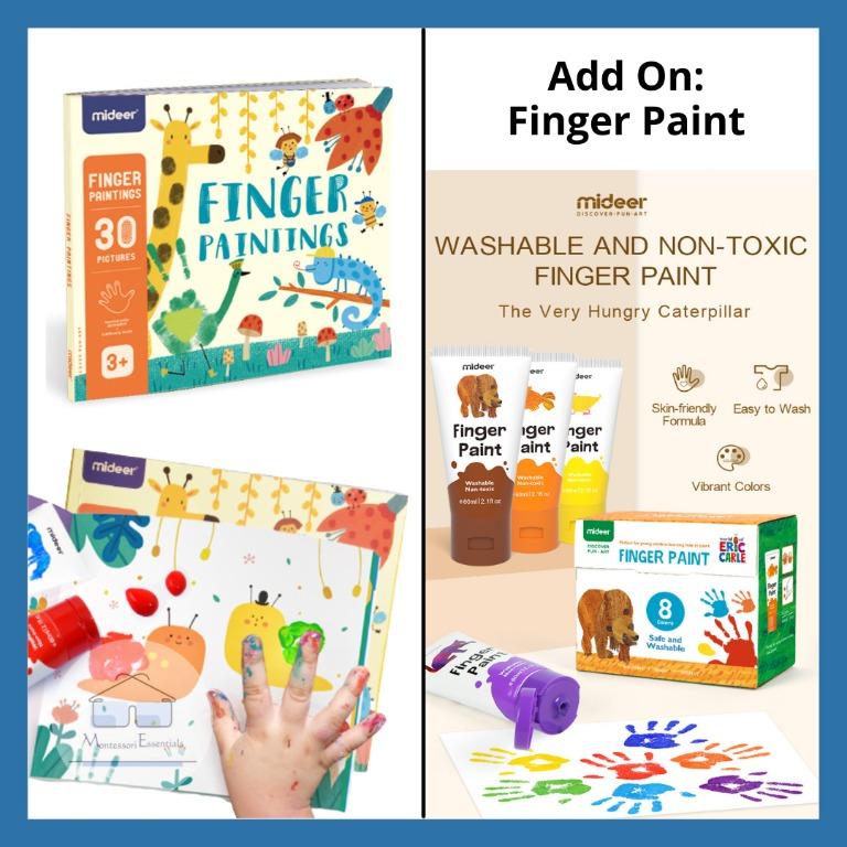 Mideer Finger Painting Art Book - 30 Pictures, Hobbies & Toys, Books ...