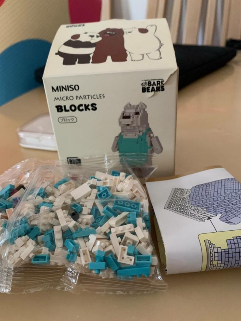 Miniso We Bare Bears Blocks Ice Bear, Hobbies & Toys, Toys & Games on ...