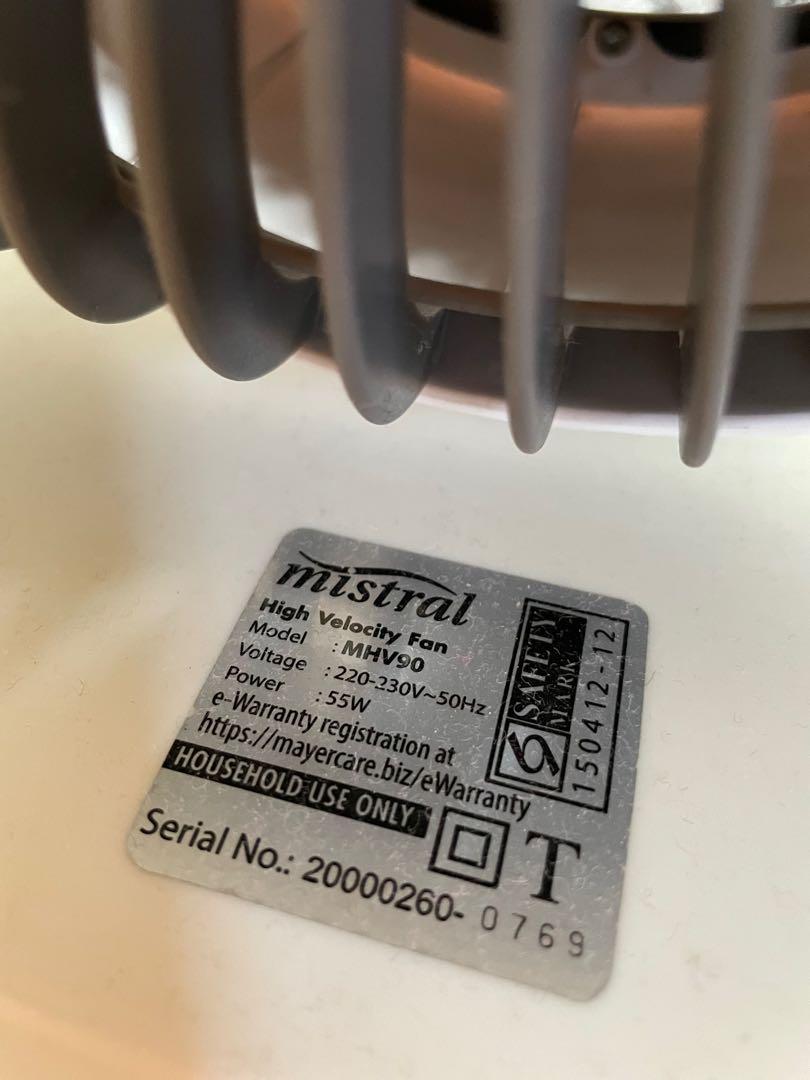 Mistral Portable Fan, Furniture & Home Living, Lighting & Fans, Fans on ...