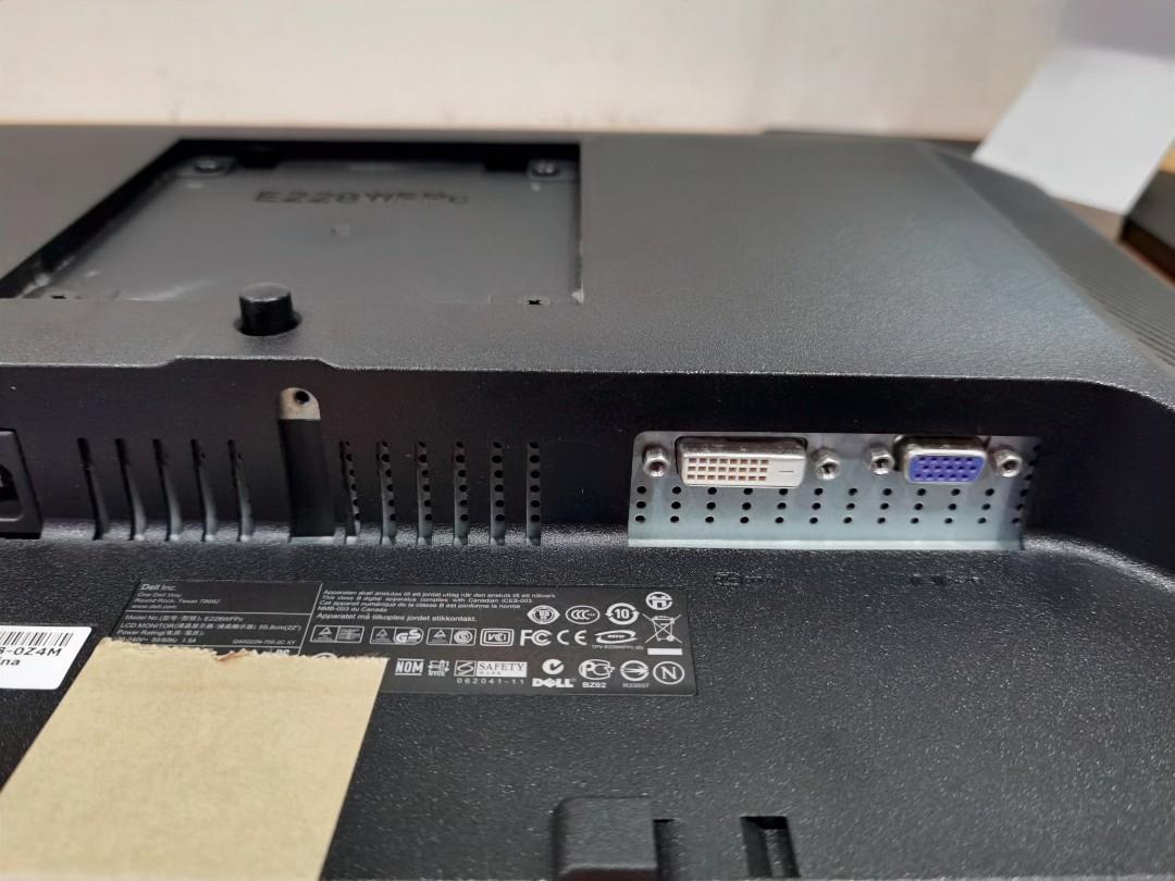 Monitor Dell U2211Ht Resolution LCD 22" 1680 x 1050 Flat Panel used ...