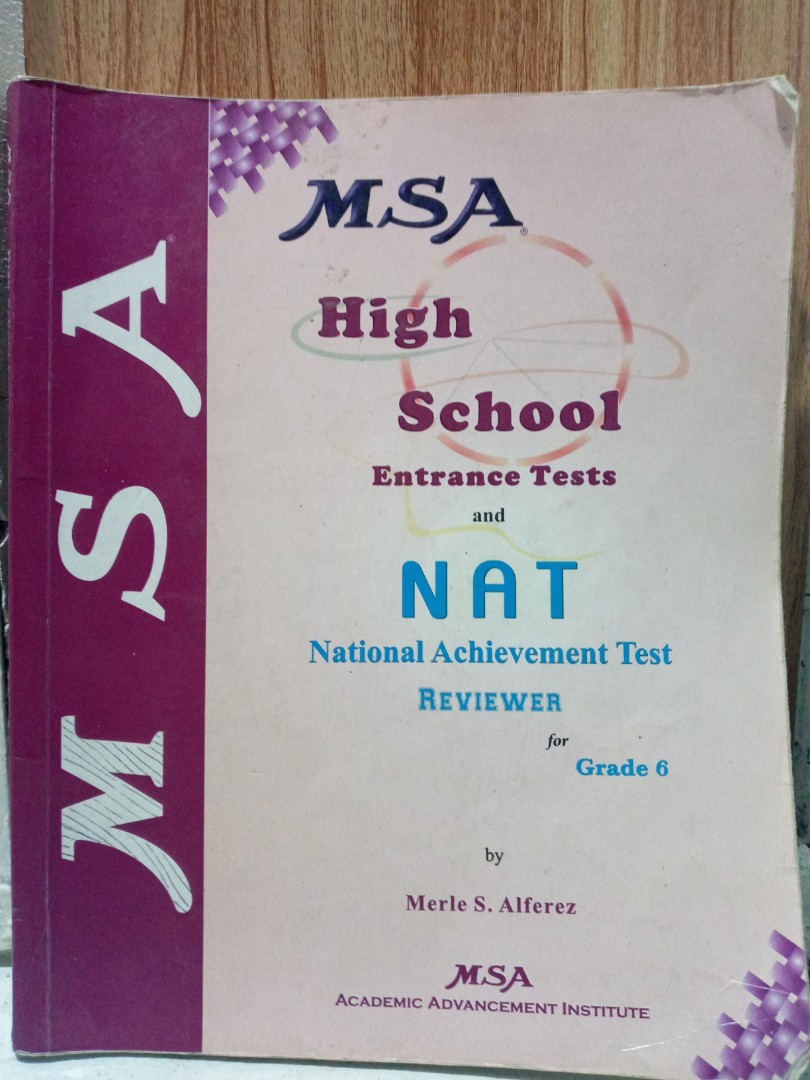 MSA REVIEWER FOR HIGH SCHOOL ENTRANCE TESTS & NATIONAL ACHIEVEMENT TEST ...