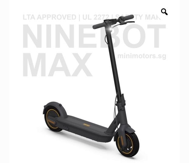 New Ninebot Max E-scooter, Sports Equipment, PMDs, E-Scooters & E-Bikes ...